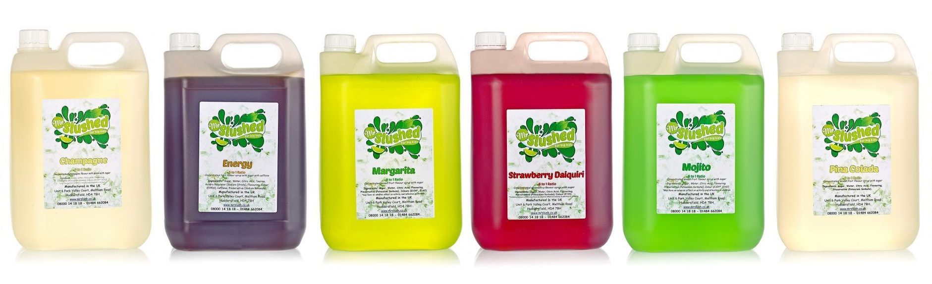 Cocktail Slush Syrup 2x5Ltrs Mixed - SlushCo Iced Cocktails