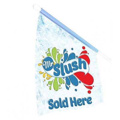 Mr Slush Window Flag - SlushCo Branding POS