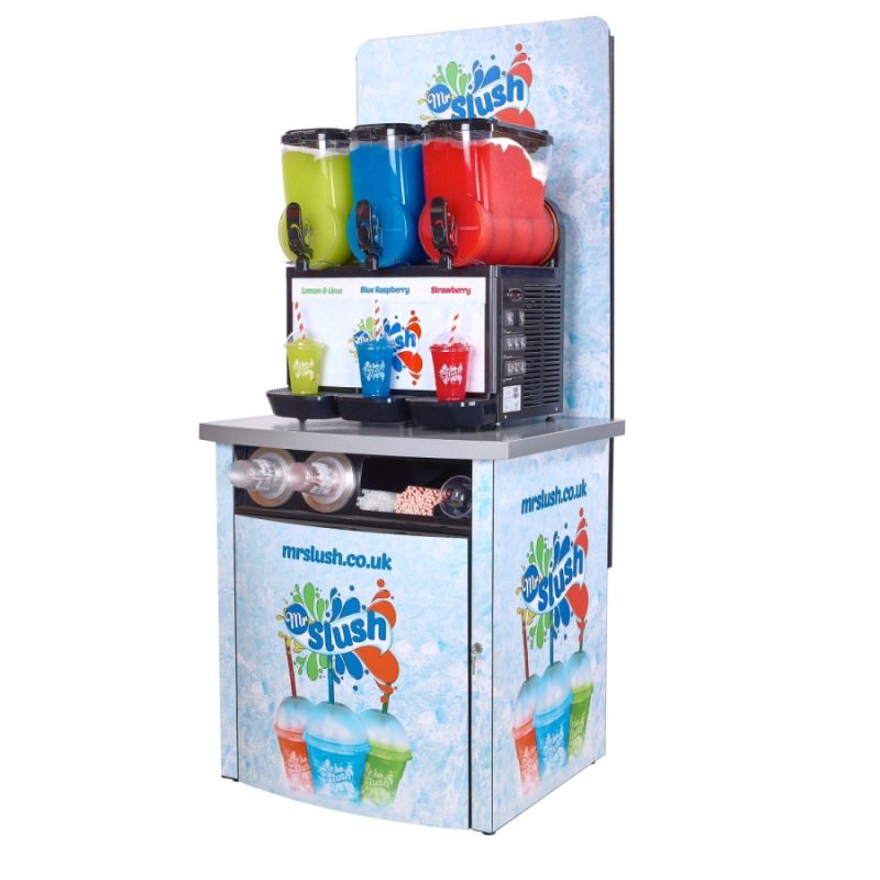 Slush Machine 3x12Ltrs Serving Counter - SlushCo Slush Puppy Machines